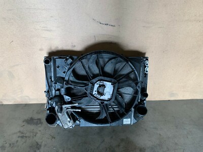 BMW 07-13 E90 E92 E82 FRONT RADIATOR COOLING CONDENSER FAN ASSEMBLY OEM ...