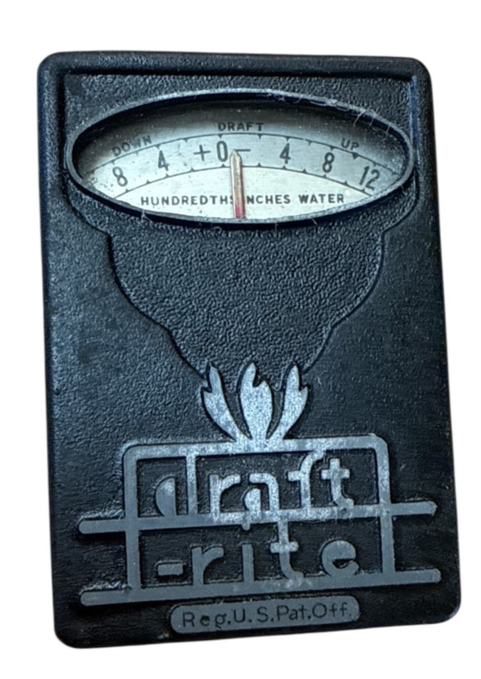 Vintage Bacharach Draft-Rite Gauge Meter with Case | eBay