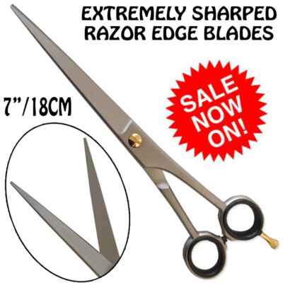7" Professional Barber Hairdressing Sharp Shears Scissor Hair Cutting ...