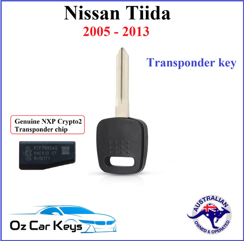 FOR Nissan Tiida Transponder Chip Key 2005 - 2013 Genuine 46 chip | eBay