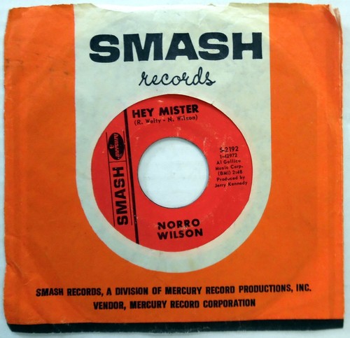 NORRO WILSON 45 Hey Mister / Only You SMASH Country 1968 w507 | eBay