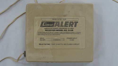Linear Alert D-UR RECEIVER | eBay
