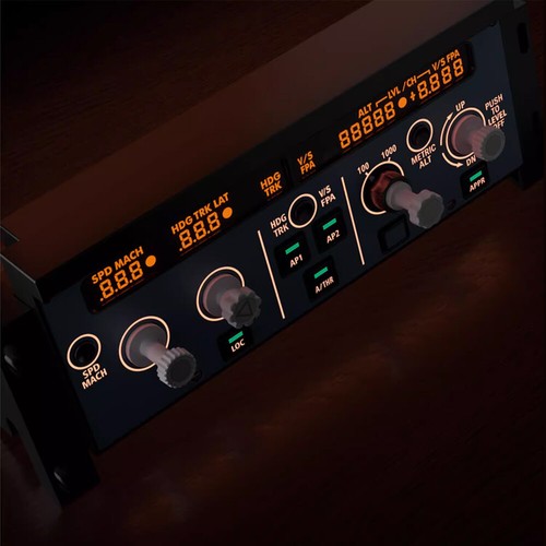 Simulator Model A320 FCU Flight Control Unit Panel X-Plane MSFS2020 ...