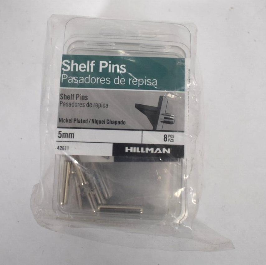 Lot of 3 Packs Hillman Shelf Pins Nickel Plated 5mm 42611 8/Pack ...