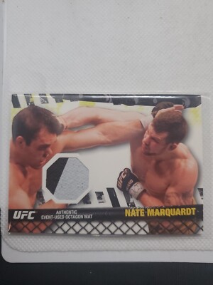 2010 Topps UFC Fight Mat Relics #FMNM Nate Marquardt UFN 8 2 Color Mat ...