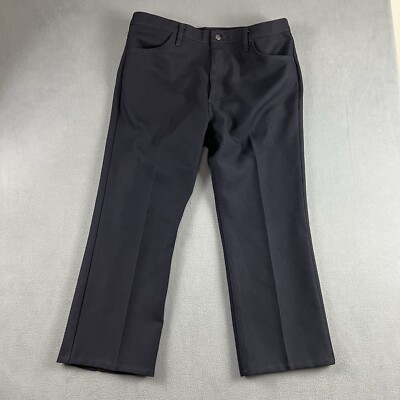 Wrangler Pants Mens 40X30 Blue Wrancher Dress Cowboy Rodeo Straight ...
