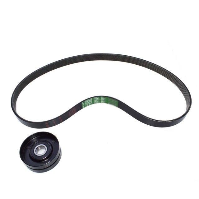 2Pcs Belt &Tensioner Pulley Set For Audi Seat Skoda VW BMW 3 SERIES ...