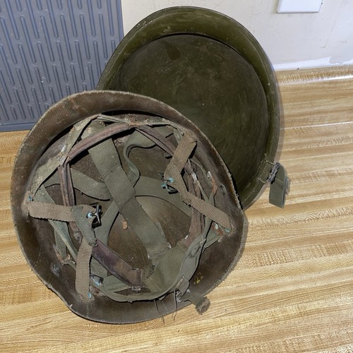 Vintage Vietnam Era M1 Military Pot Helmet And Liner Green Steel | eBay