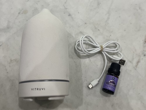 Vitruvi Stone Ceramic Ultrasonic Essential Oil Aromatherapy Diffuser AA23 White | eBay