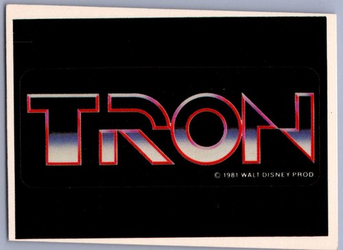 1981 Topps TRON - Title Sticker | eBay