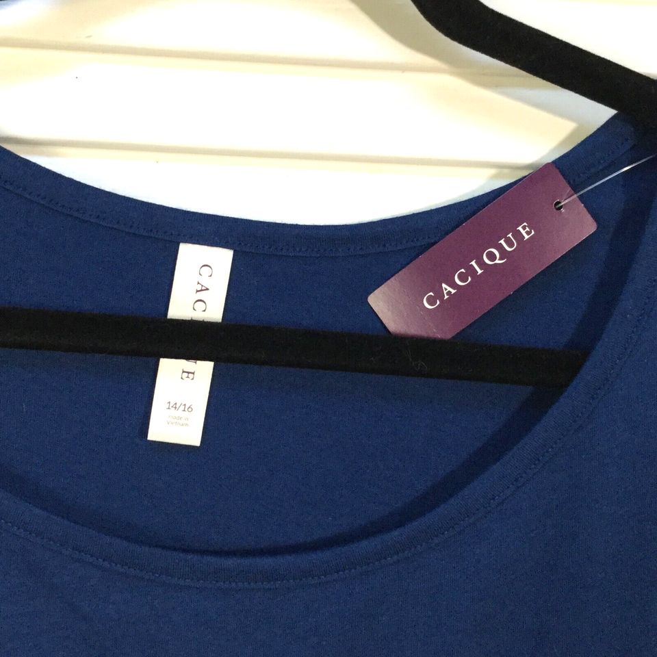 Cacique Lane Bryant Sleep Shirt Beach Wake Up Repeat Plus Size 14/16 1X ...
