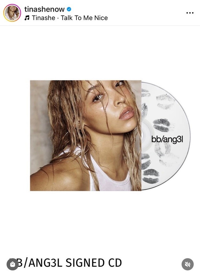 Tinashe SIGNED AUTOGRAPHED BB/ANG3L Angel CD | eBay