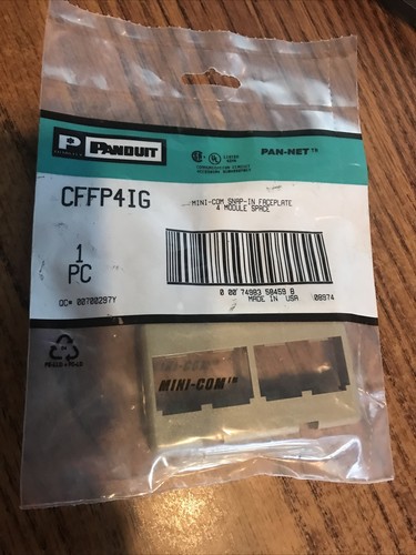 Panduit CFFP4IG Pan-Net Mini-Com Faceplate (for patch panel or ...