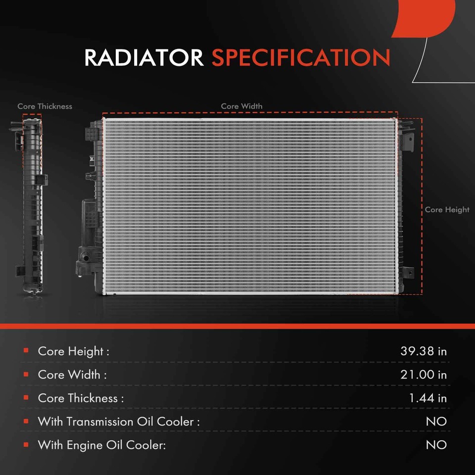A-Premium Radiator for Ford F-250 Super Duty 2017-2022 F-350 Super Duty ...