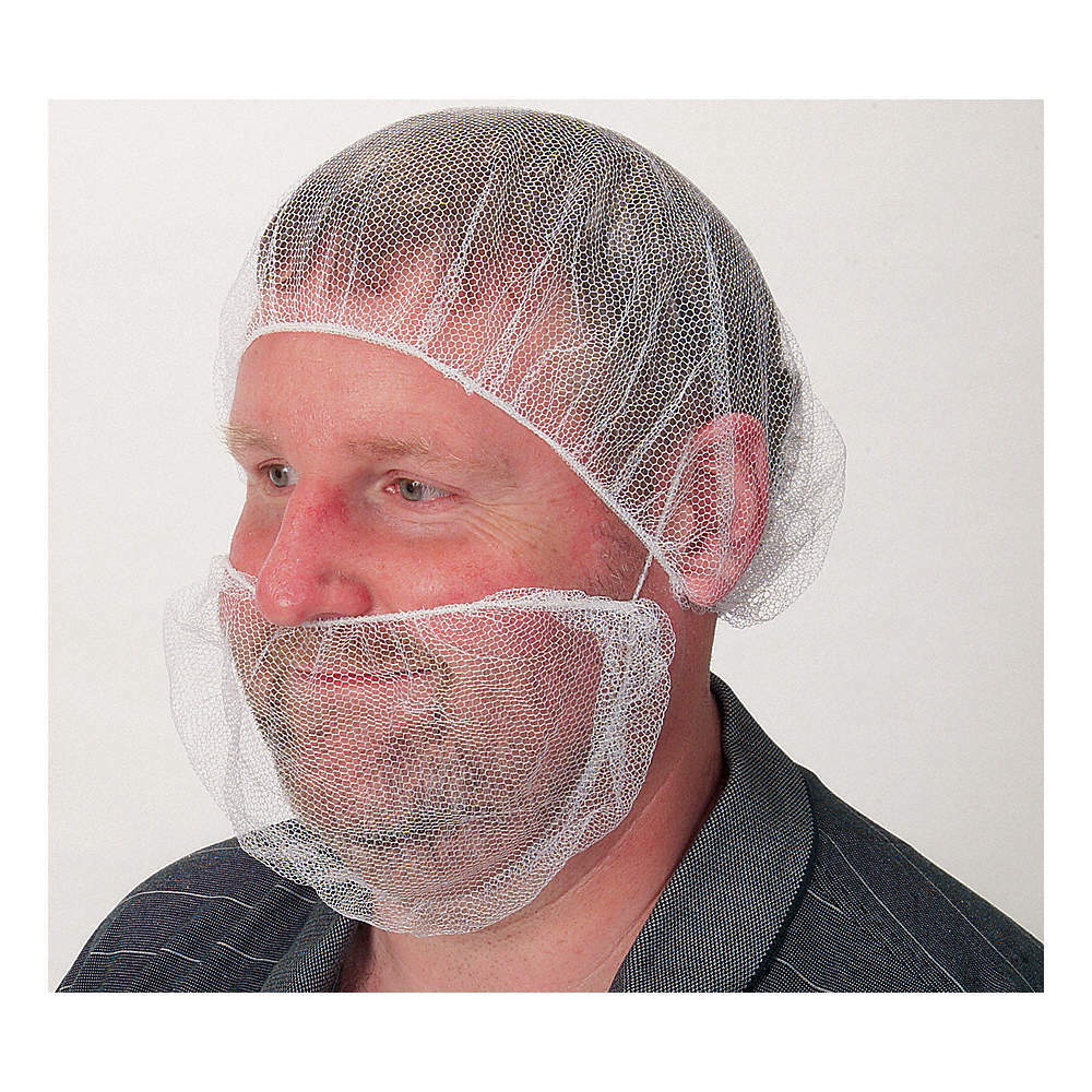 Package of 1TTV4A Beard Restraint, Polypropylene, PK 100 | eBay