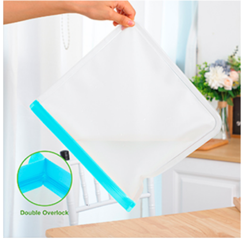 Locked Bag Reusable Ziploc Bags, 12 Pack Food Storage Bags Silicone ...