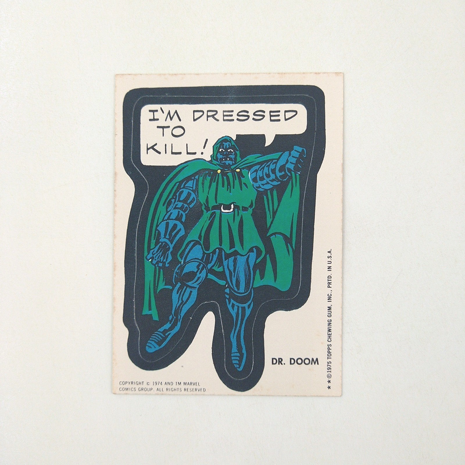1975 Topps Marvel Super Heroes Sticker Cards YOU CHOOSE PICK 1 of 40 ...