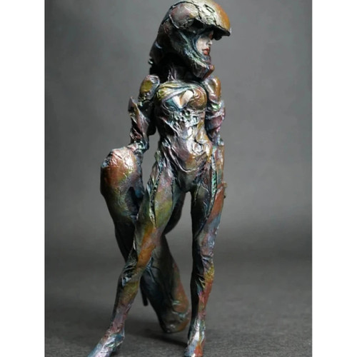 1/20 Resin Sci-Fi Model Kit Beautiful Girl Alien in Astronaut Suit ...