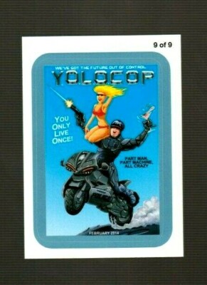 2013 Wacky Packages All New Series11 (ANS11) Blue Border *YOLO COP* #9 ...