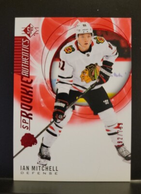 2020-21 SP Authentic #134 IAN MITCHELL Rookie Card RED #/799 Chicago ...