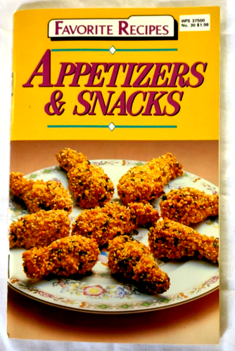 VTG Retro Appetizers & Snacks 1987 Favorite Recipe Booklet Cook Book no ...