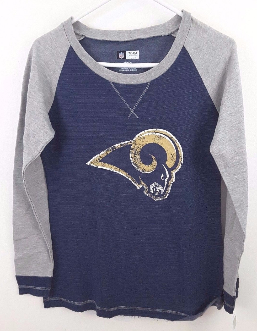 NFL Team Apparel Women's St Louis Rams Sweatshirt Size S Distressed | eBay