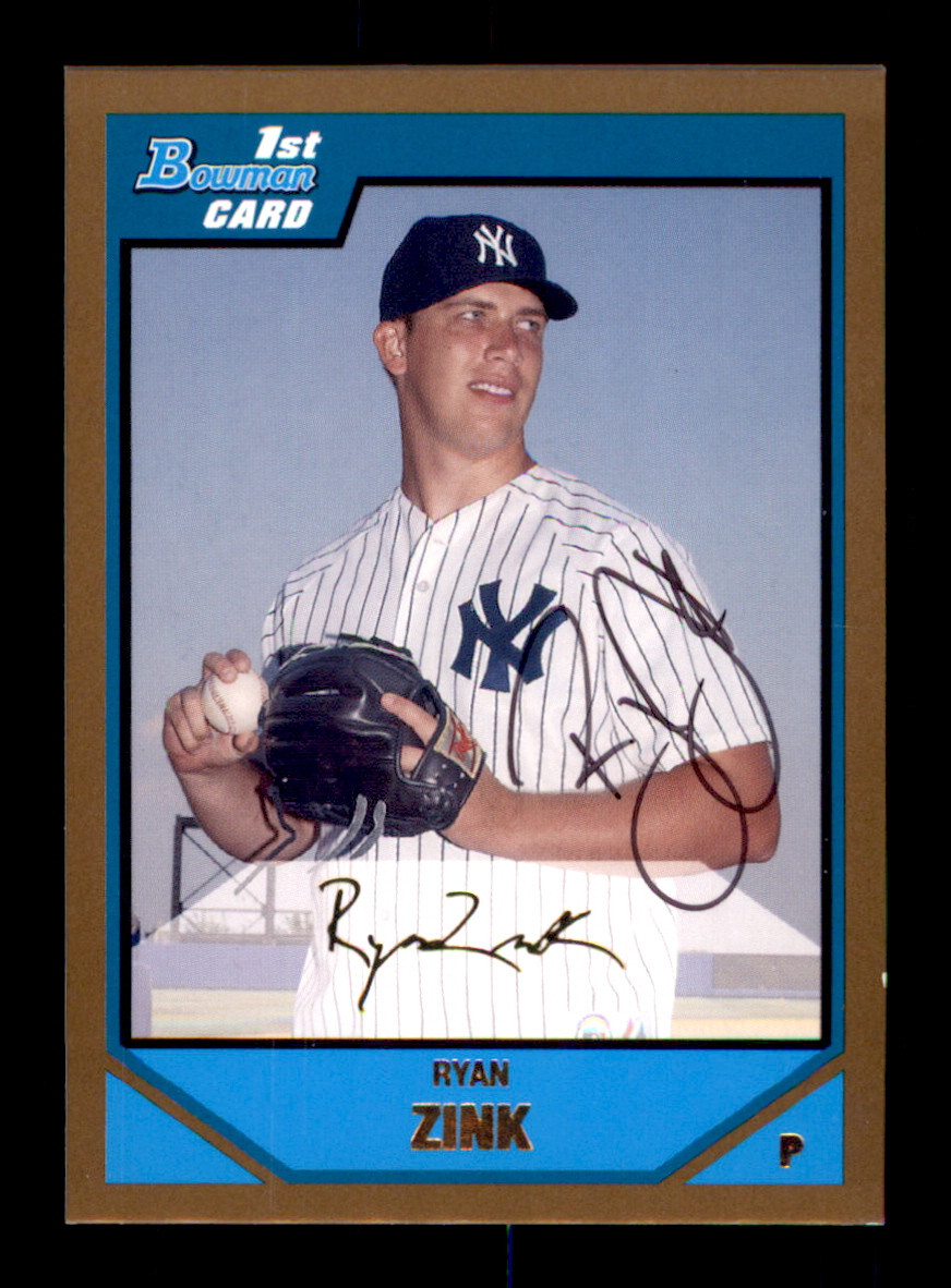 2007 Bowman Gold - Ryan Zink - On Card Autograph | eBay