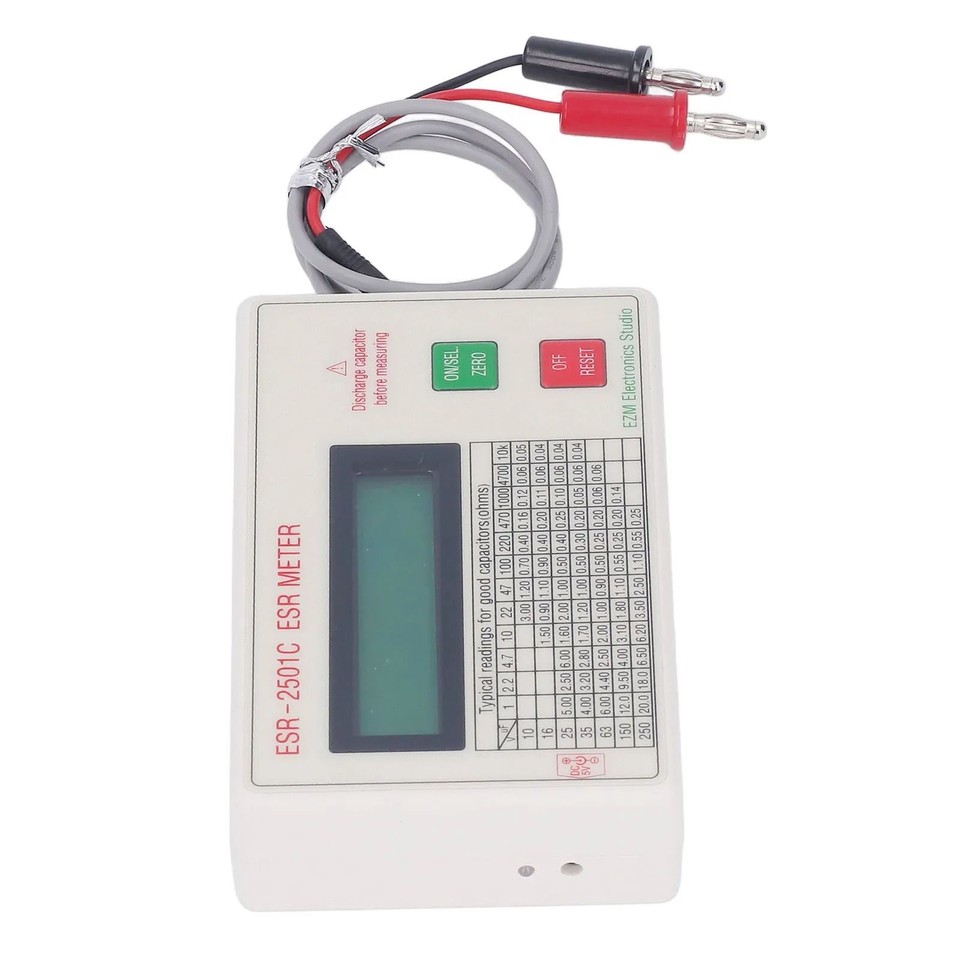 New Handheld ESR Capacitor Tester High Accuracy Smart Shutdown ...