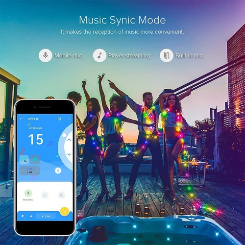 SP611E WS2812B WS2811 Bluetooth Musik LED Strip Controller IR38 Keys ...