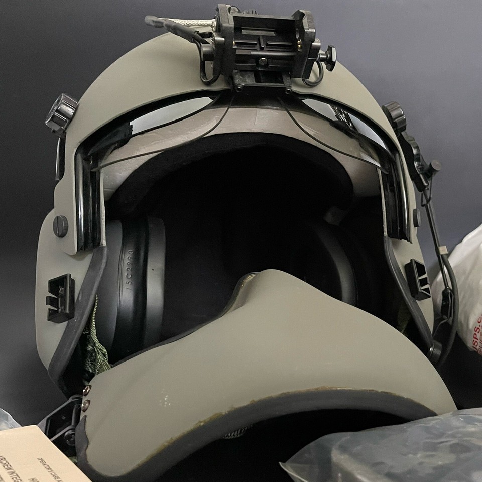 NEW GENTEX HGU-56/P USA Large Helicopter Flight Helmet, MSF-ANVIS NVG ...