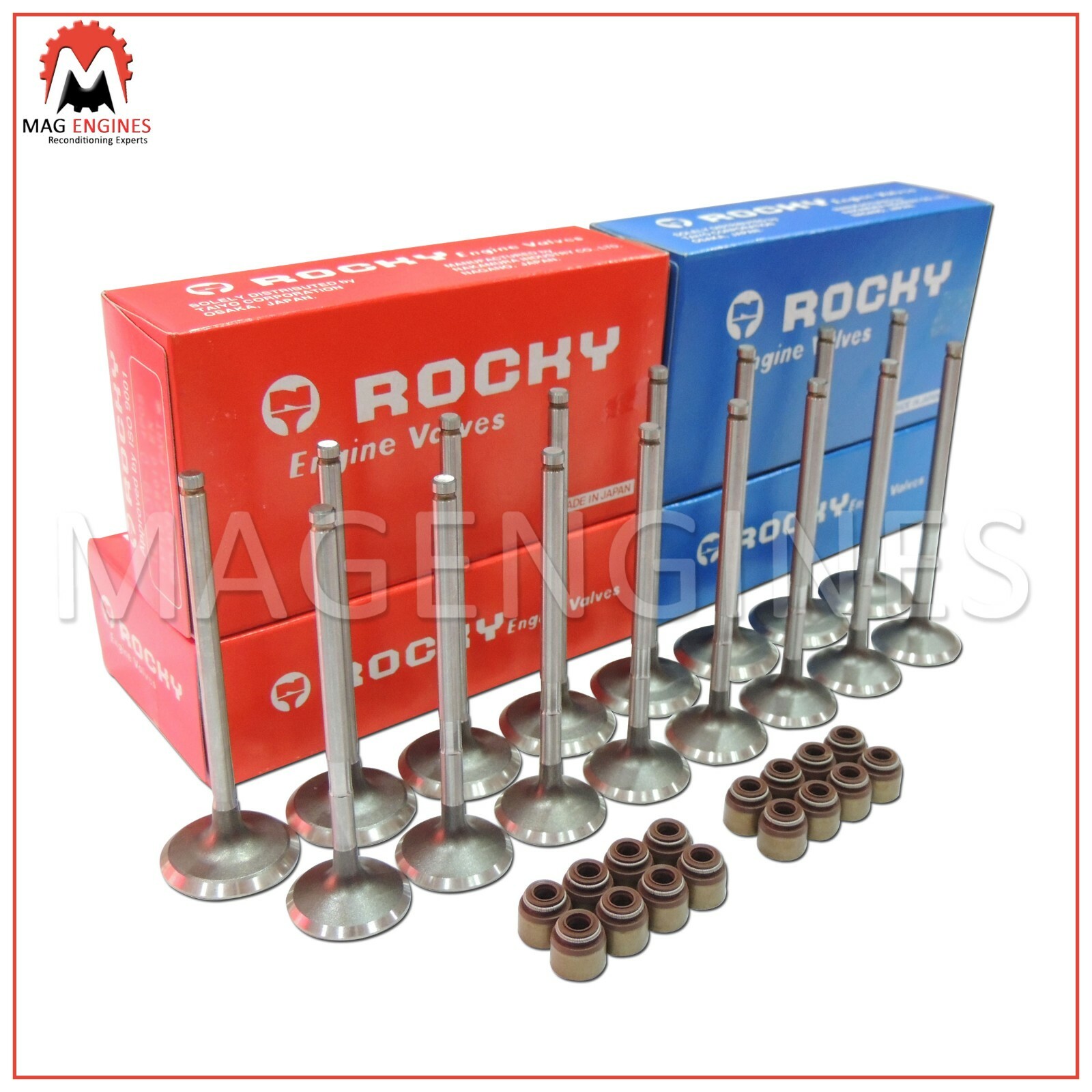 INTAKE EXHAUST VALVES & STEM SEAL SET NISSAN YD22 YD25 D22/D40 NAVARA X ...