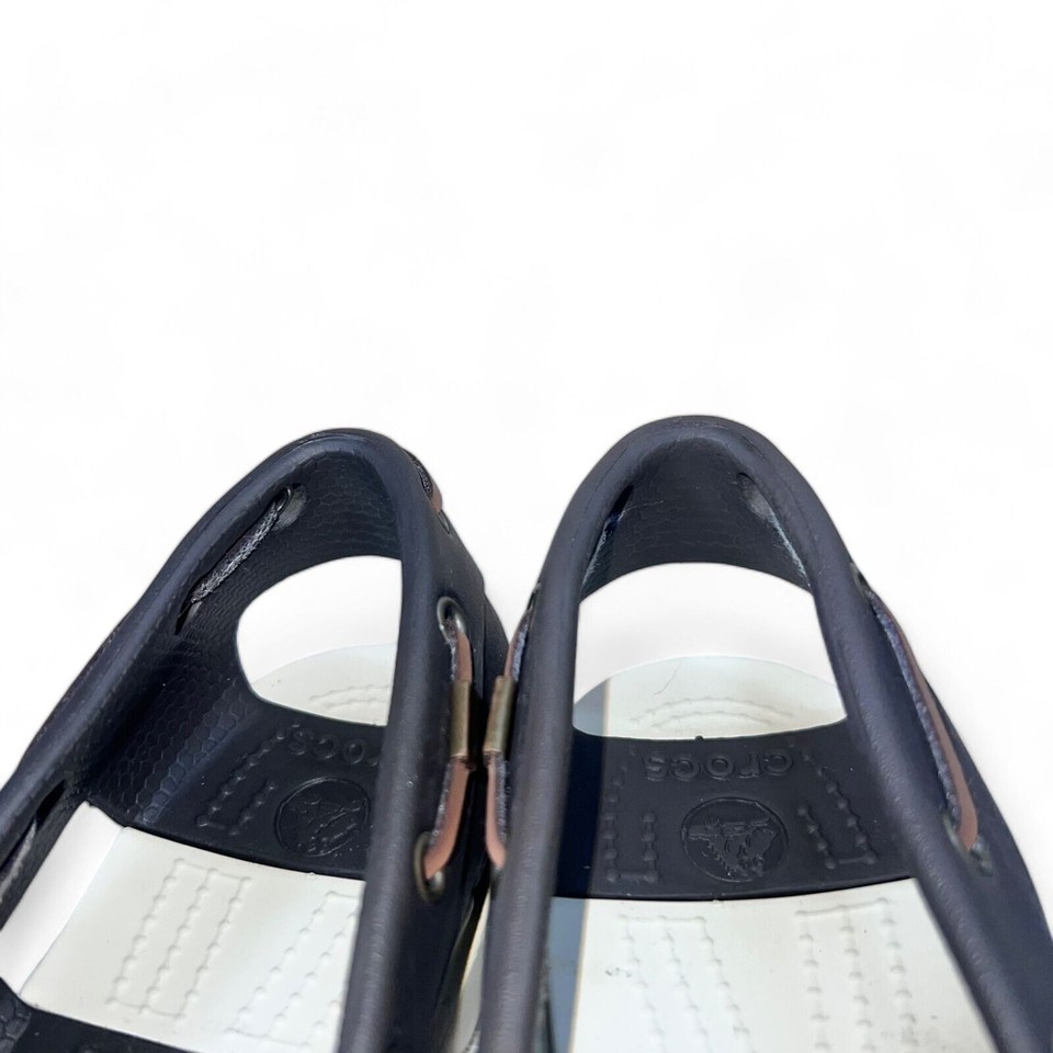 Crocs Beach Line Boat Shoes Brown / Tan Women's 6 | eBay