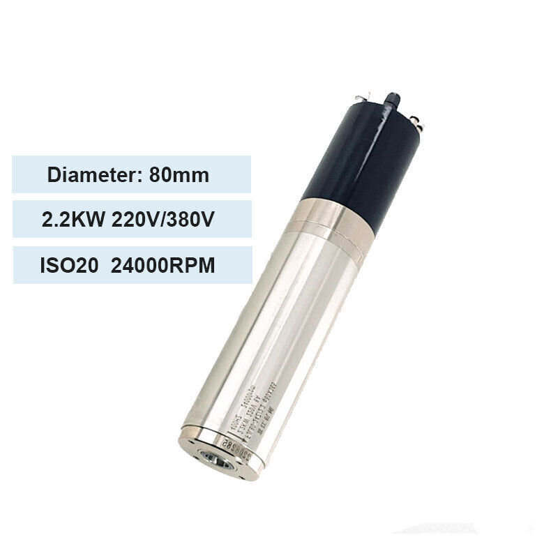 2.2KW ISO20 ATC Spindle Motor Water-Cooled Auto Tool Change 24000RPM ...