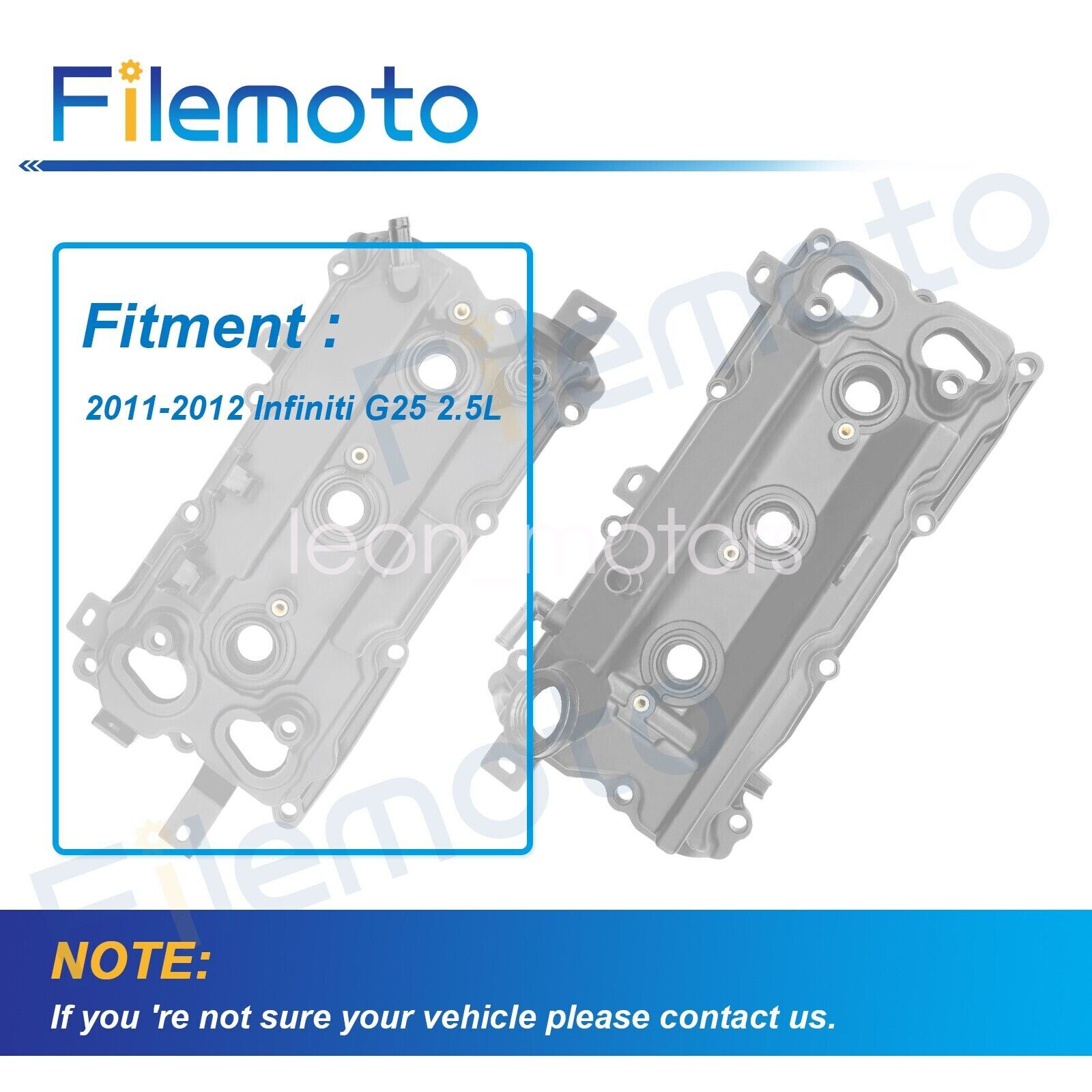 For 11-12 Infiniti G25 2.5L 13264-JK00A Engine Valve Cover Kit w ...