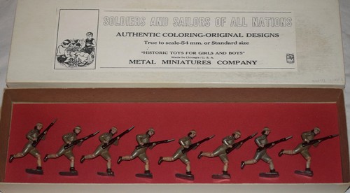 Metal Miniatures Co. WWI British Tropical Helmet 8 Piece in Box Toy ...