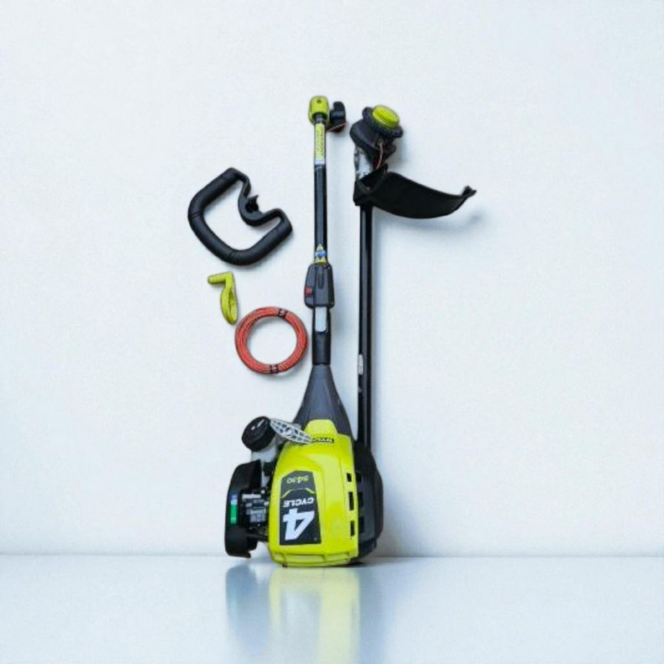 Ryobi RY4CSS 4-Cycle 30cc Attachment Capable Straight Shaft Gas Trimmer ...