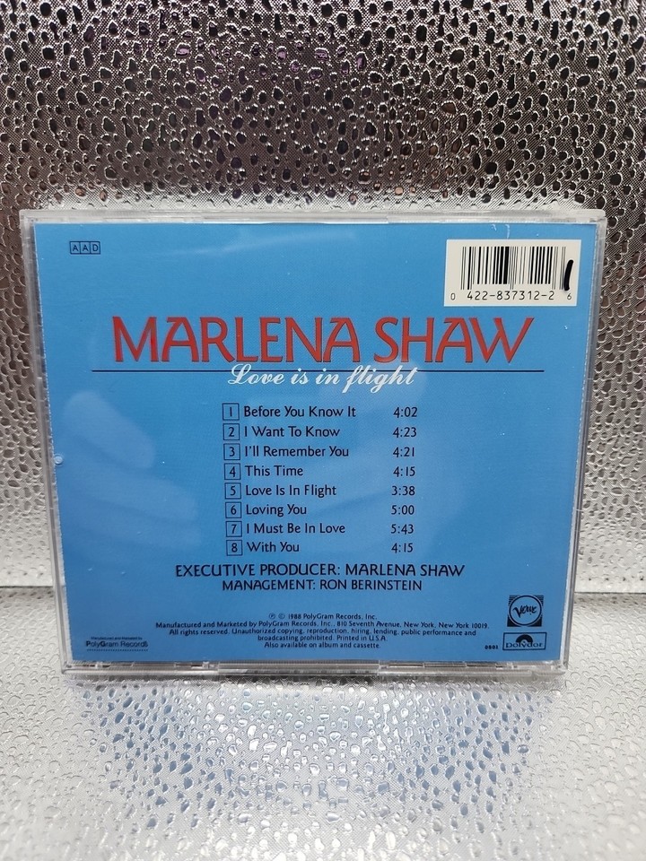 Love Is in Flight by Marlena Shaw (CD, Oct-1988, Verve) 42283731226| eBay