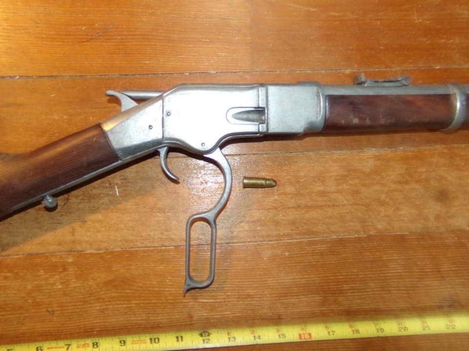 Non-Firing Winchester Model 1866 Movie Prop Display Lever Action Rifle ...