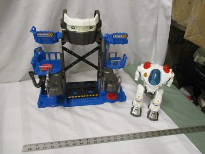 Fisher Price Imaginext Police Robot Robocop cop lights sounds base ...