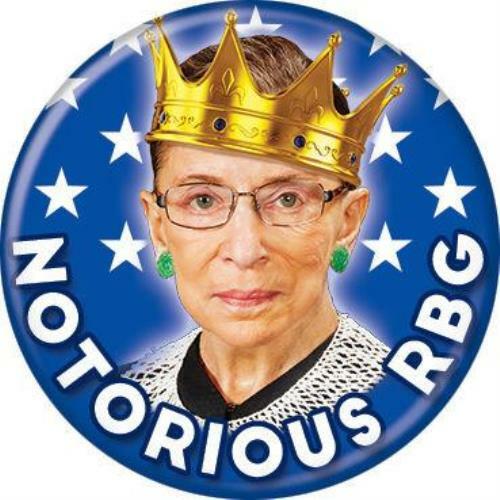Notorious RBG Ruth Bader Ginsburg Button Pin | eBay
