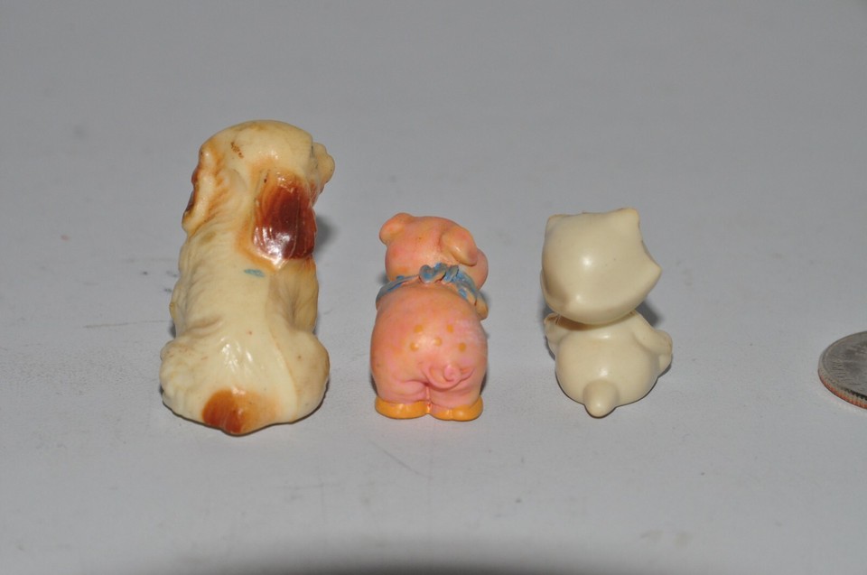 DOG Cat Pig PVC Toy FIGURINES SO CUTE HONG KONG | eBay