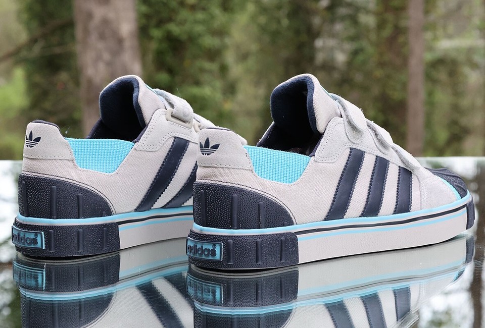 Vintage Adidas Shell Toe 2006 Men’s Size 9.5 Grey Blue 3 Straps Custom ...