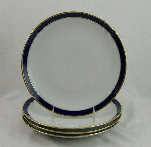 Bareuther Waldsassen Bavaria Echt Cobalt Dinner Plates Set of 4 #2 | eBay