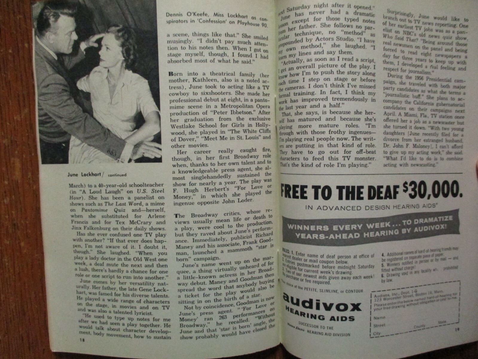 Feb. 8-1958 TV Guide Mag(JUNE LOCKHART/FRANK SINATRA/SHIRLEY HARMER ...