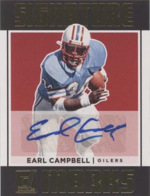 2018 Panini Donruss - Signature Marks Earl Campbell #SM-EC (AU) for ...