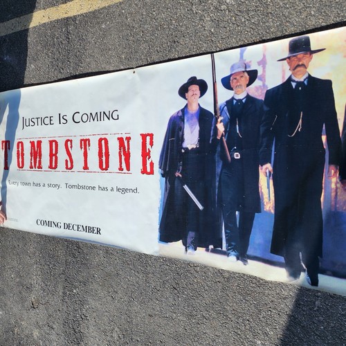 Vintage Tombstone Vinyl Movie Theater Lobby Banner 10ft X 4ft ULTRA ...