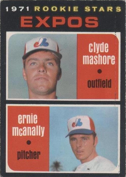 1971 O-Pee-Chee - 1971 Rookie Stars Ernie McAnally, Clyde Mashore #376 ...