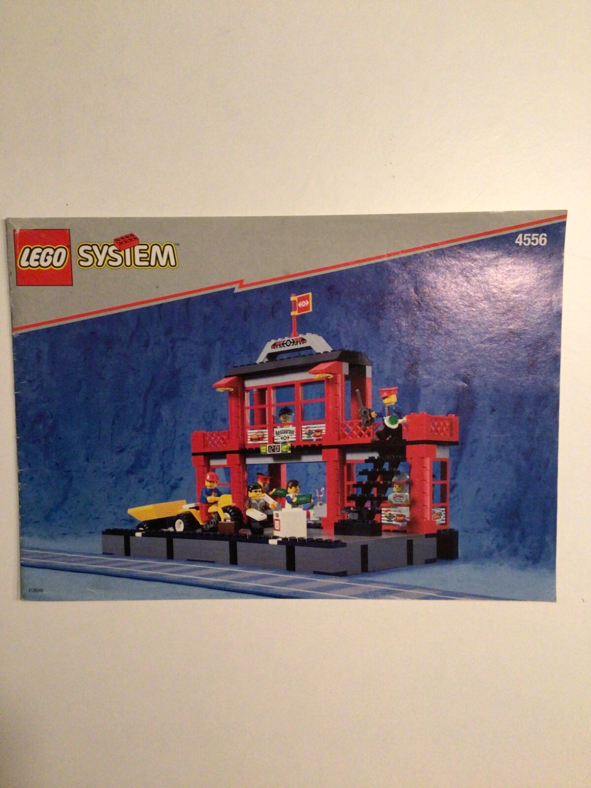 LEGO ® Eisenbahn Bauanleitung 9V 4556 Bahnhof ungelocht 255 | eBay.de