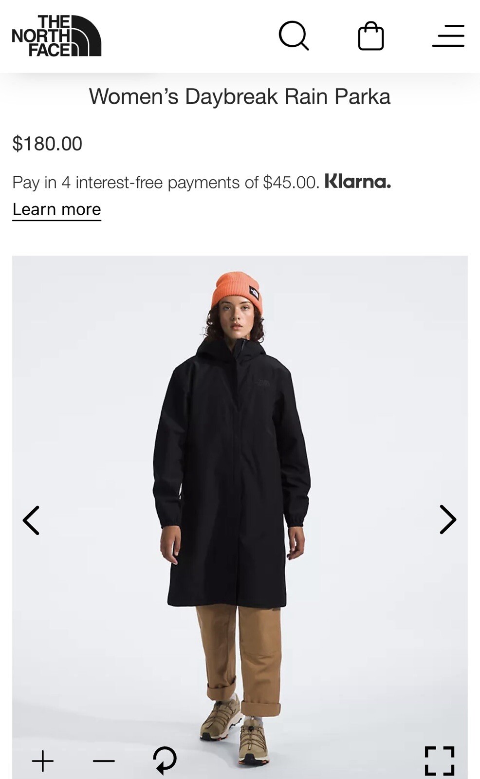 The North Face Women's Daybreak Rain Parka - TNF Black Small Preowned | eBay