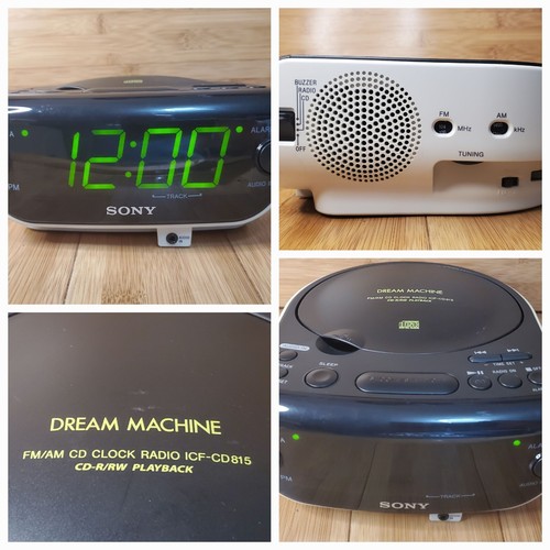 Sony Dream Machine ICF-CD815 AM FM CD CD-R CD-RW Player Dual Alarm ...